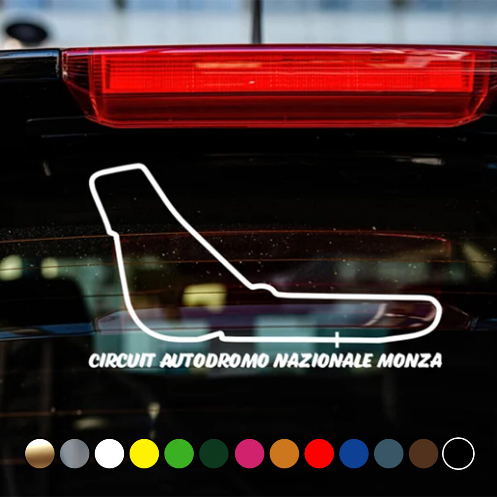 Racing track design of Circuit Autodromo Nazionale Monza Italy - Vinyl ...