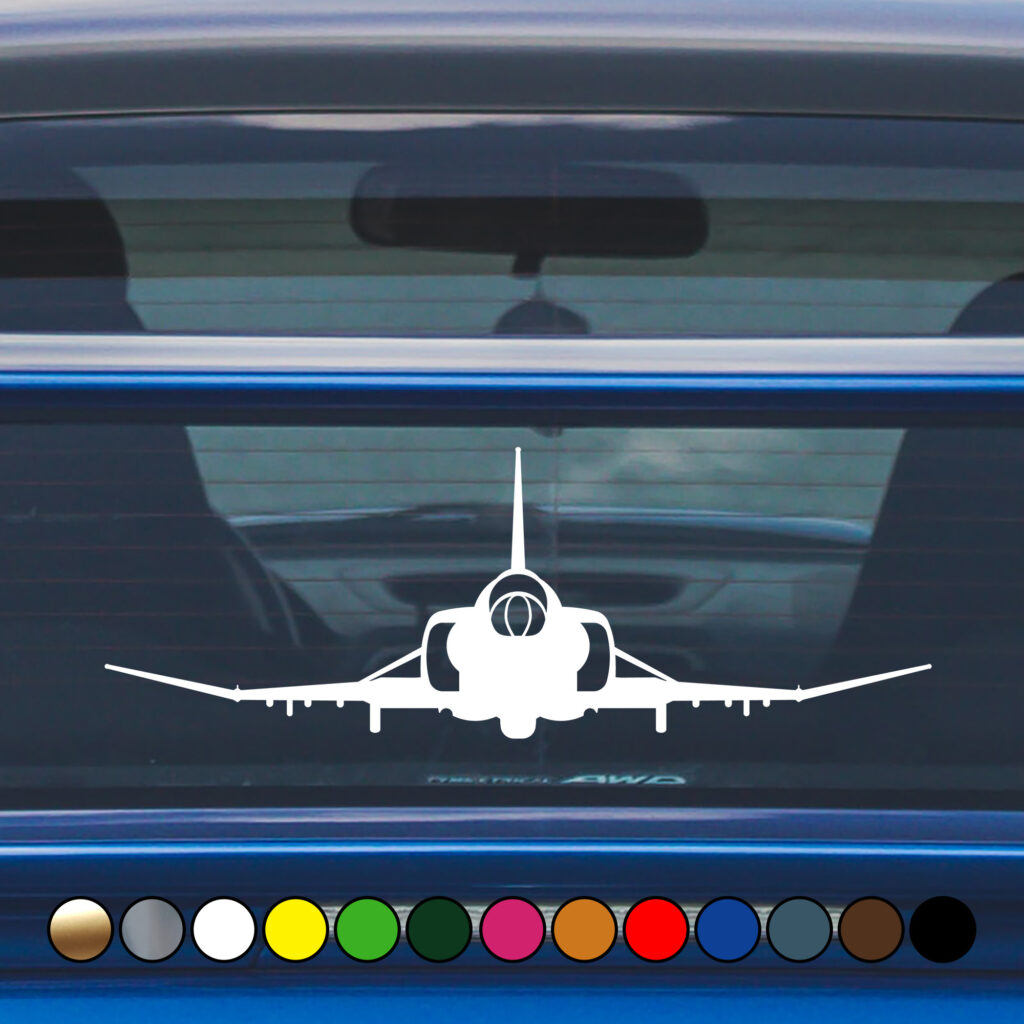 Military McDonnell Douglas F-4 Phantom II fighter jet - Vinyl Decal ...