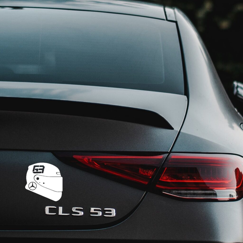 Racing driver George Russel - Helmet - Vinyl Decal Sticker Vinyl Decals ...