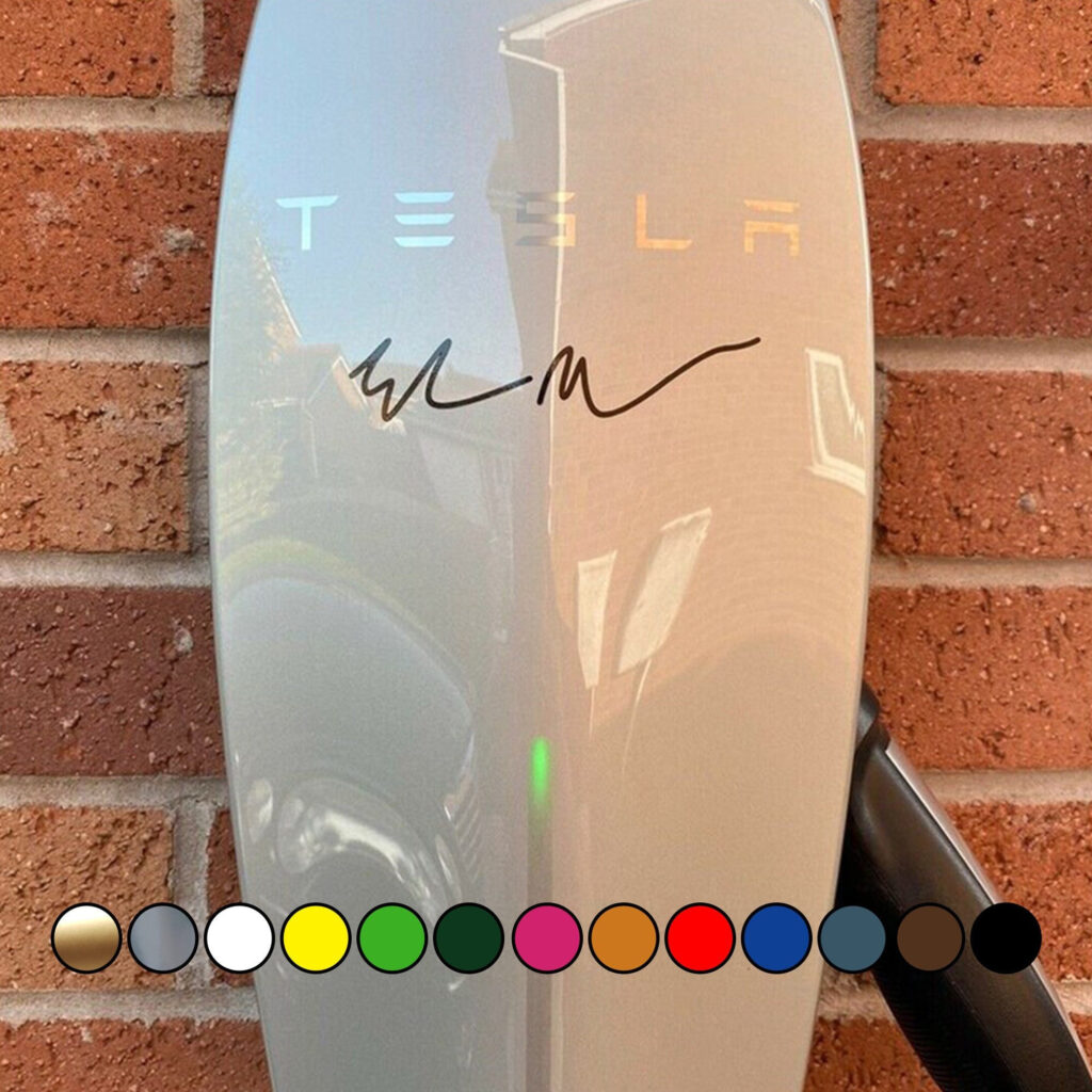 Tesla Model S 3 X Y Elon Musk Signature Sticker – Vinyl Decal Sticker ...