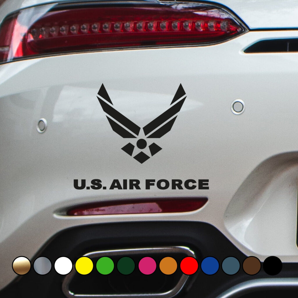 Military US AIR FORCE usaf logo sticker – Vinyl Decal Sticker Vinyl ...