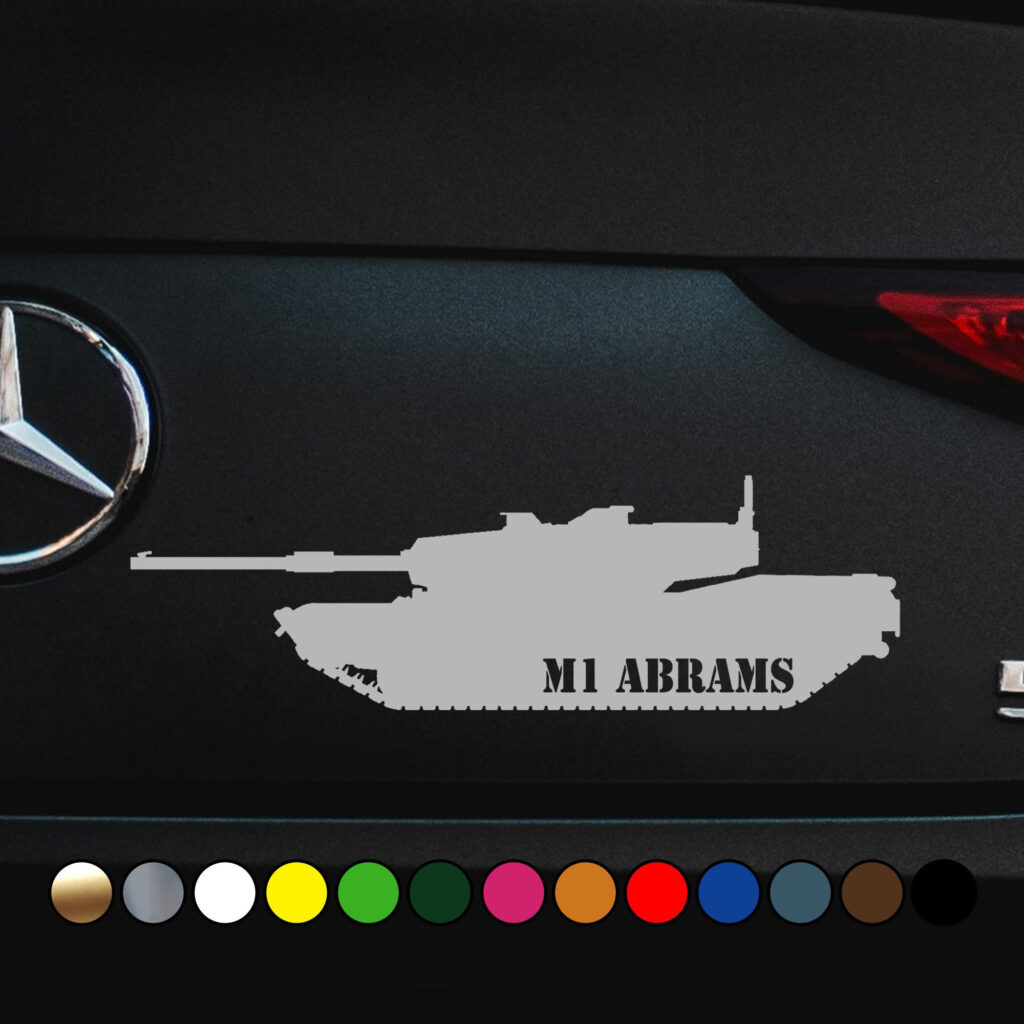 Military M1 ABRAMS Tank logo sticker - Vinyl Decal Sticker Vinyl Decals ...