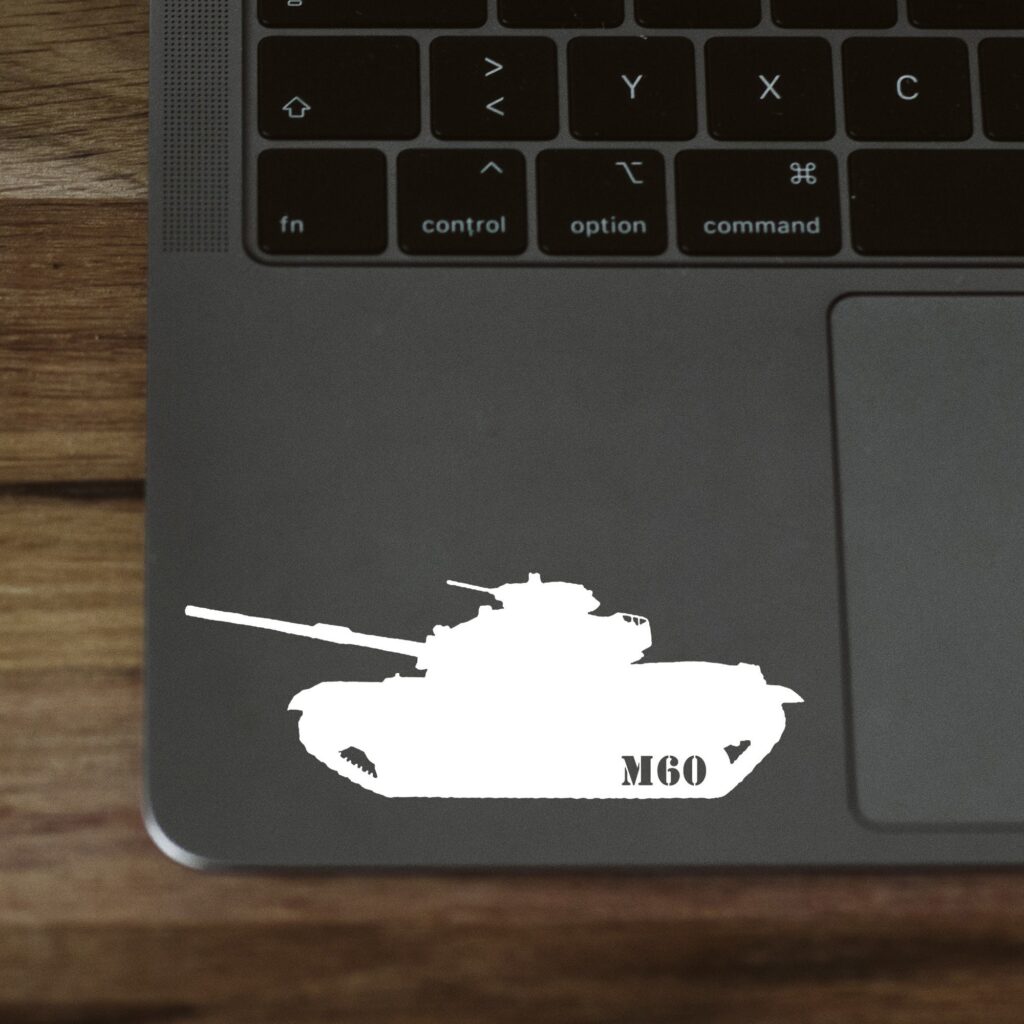 Military M60 Tank logo sticker - Vinyl Decal Sticker Vinyl Decals 4u ...