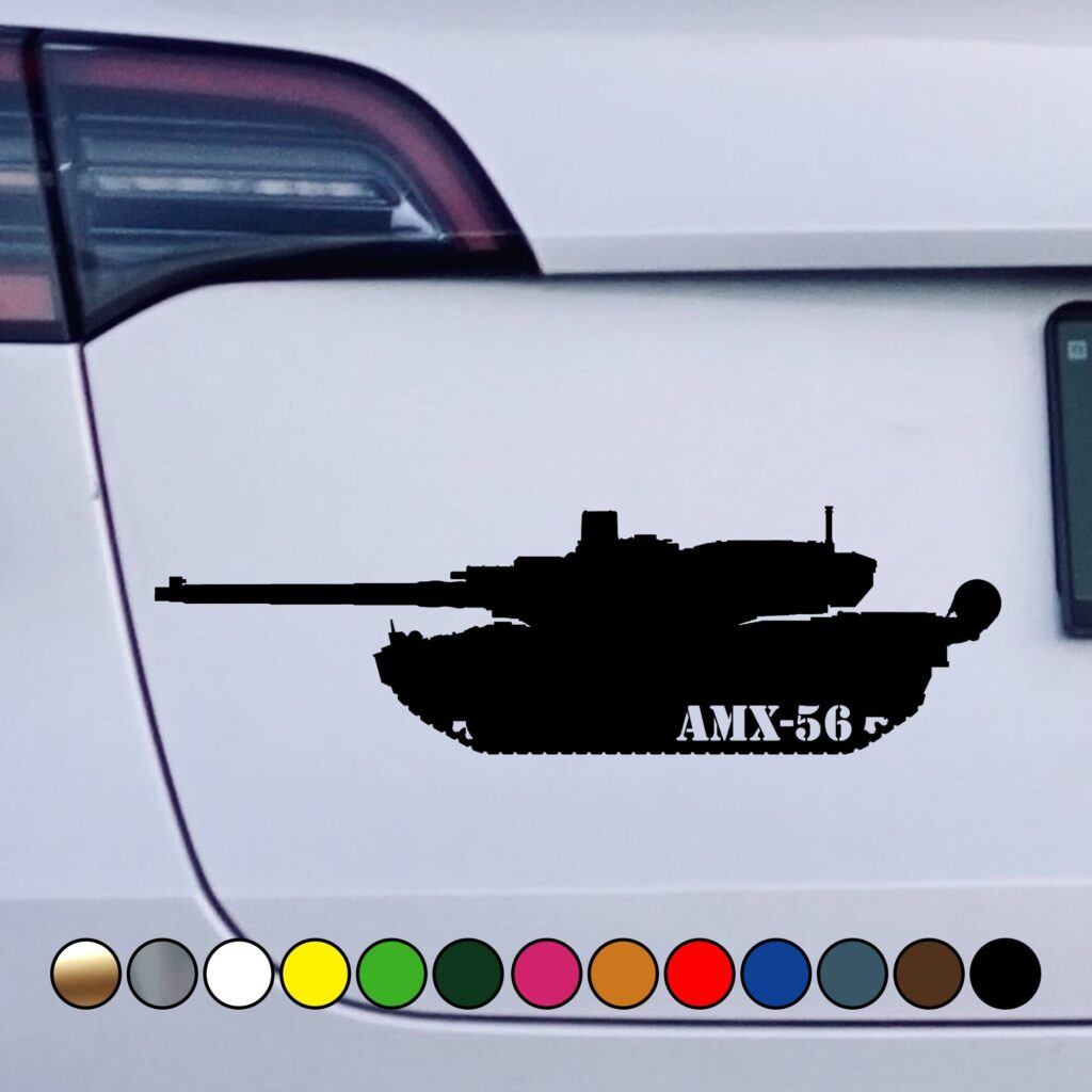 Military AMX-56 Leclerc Serie 2 Main Battle Tank logo sticker – Vinyl ...
