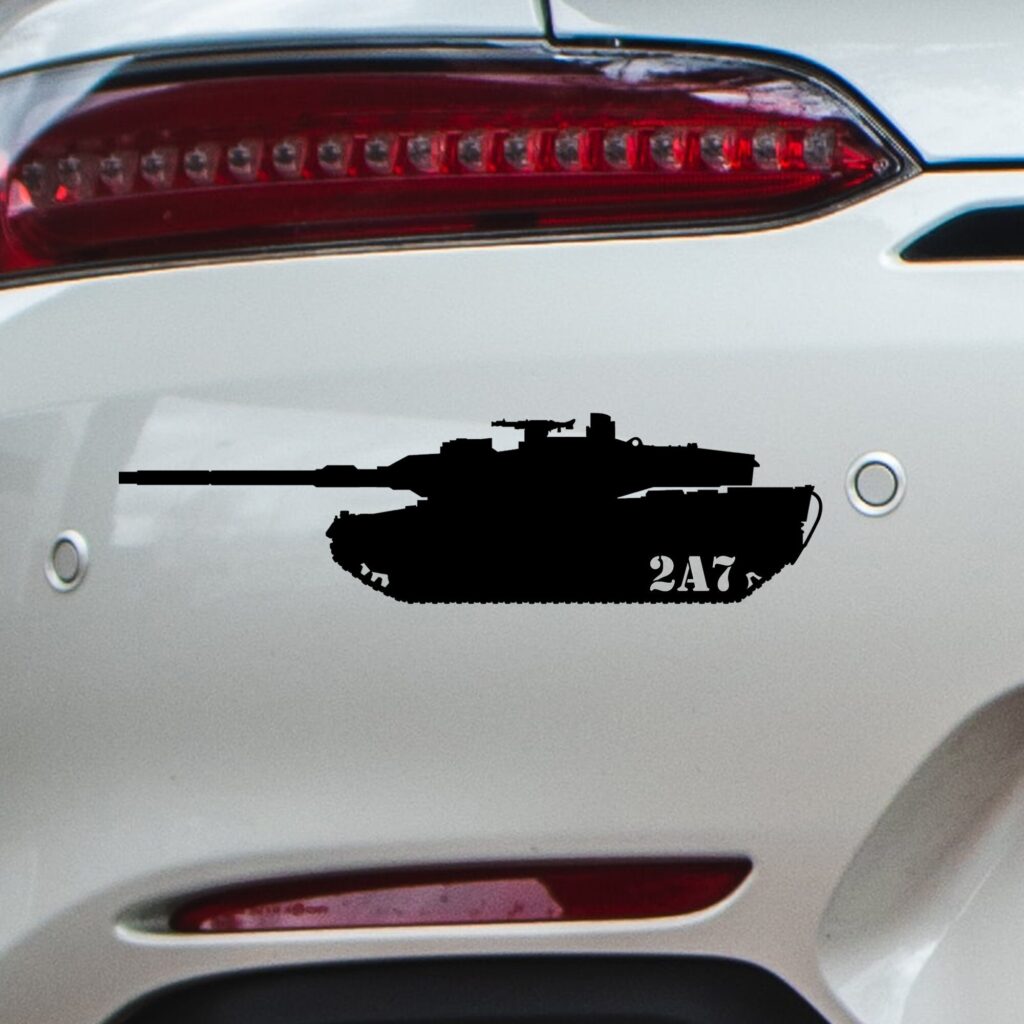 Military Leopard 2A7 Main Battle Tank logo sticker - Vinyl Decal ...