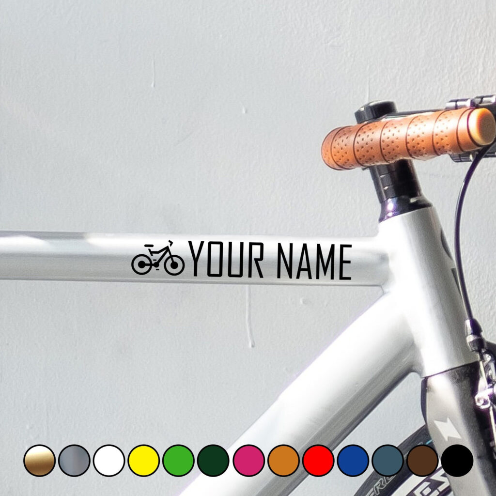 Bike - Personalized Name Tags - Cycling - Laptop Ipad - Vinyl Decal ...
