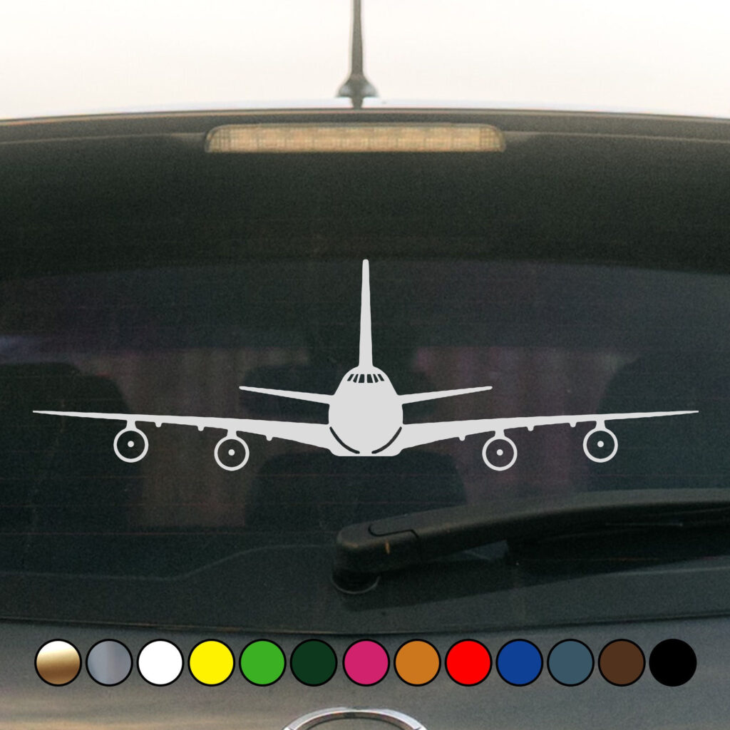 Boeing 747 Family Airplane Plane High Quality Logo - Vinyl Decal ...