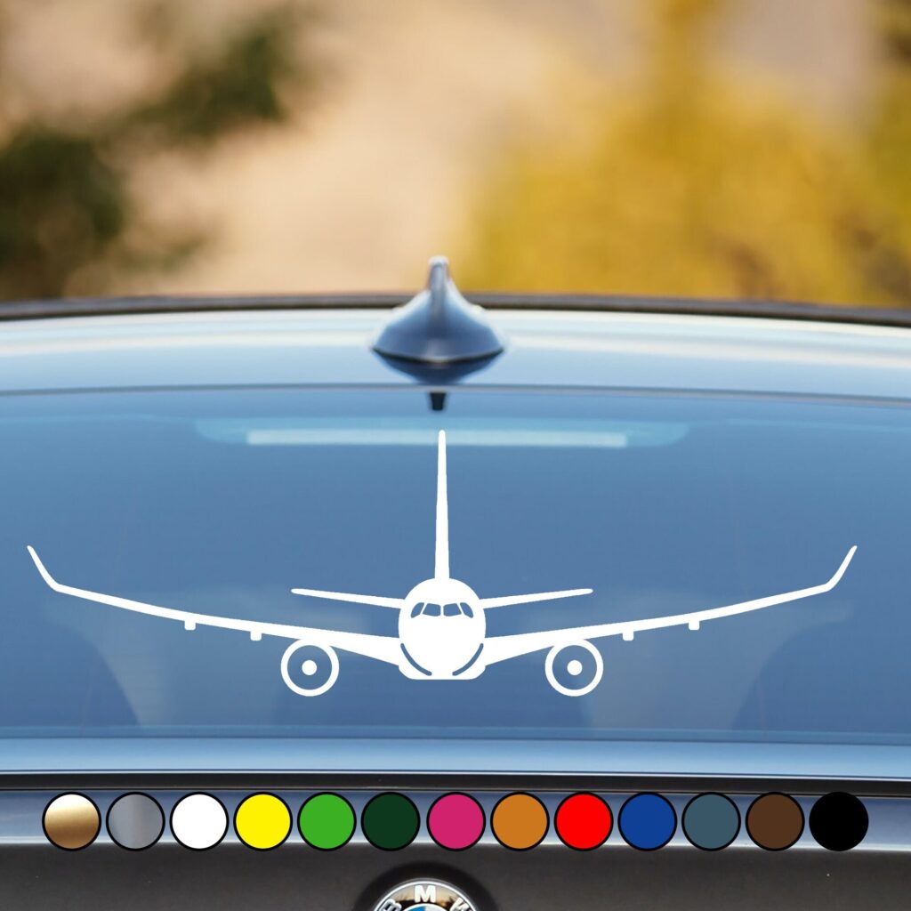 Airbus A220 Airplane Plane High Quality Logo - Vinyl Decal Sticker ...