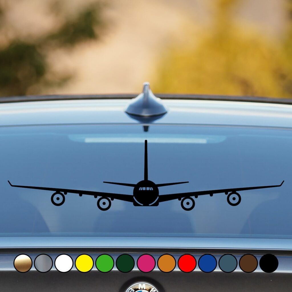 Airbus A340 Airplane Plane High Quality Logo - Vinyl Decal Sticker ...