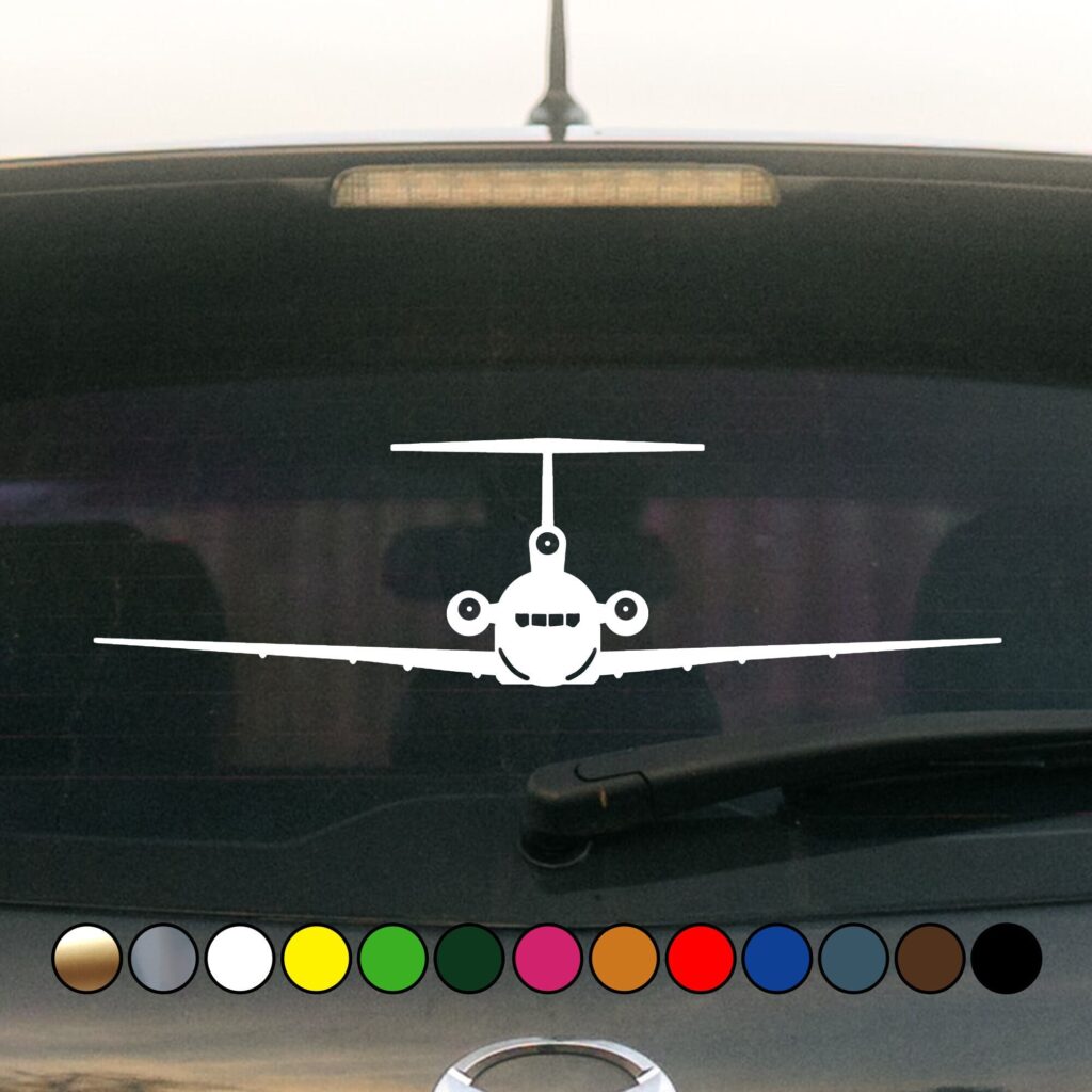 Boeing 727 Family Airplane Plane High Quality Logo - Vinyl Decal ...