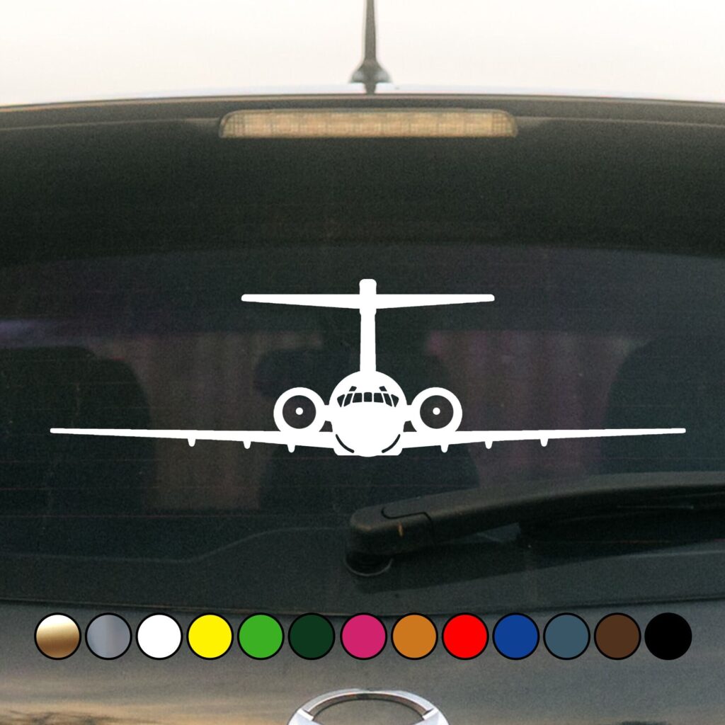 Boeing 717 Family Airplane Plane High Quality Logo - Vinyl Decal ...