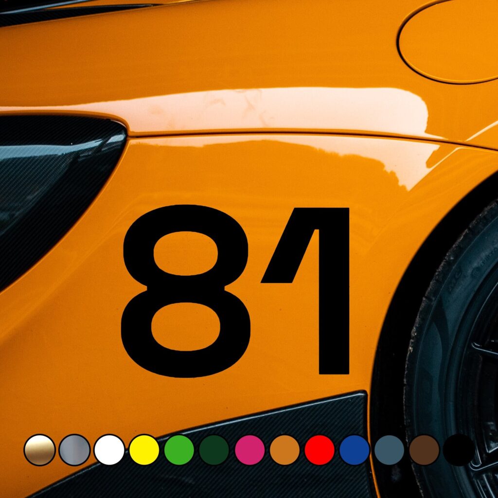 Racing driver Oscar Piastri car #81 fan version logo - Vinyl Decal ...