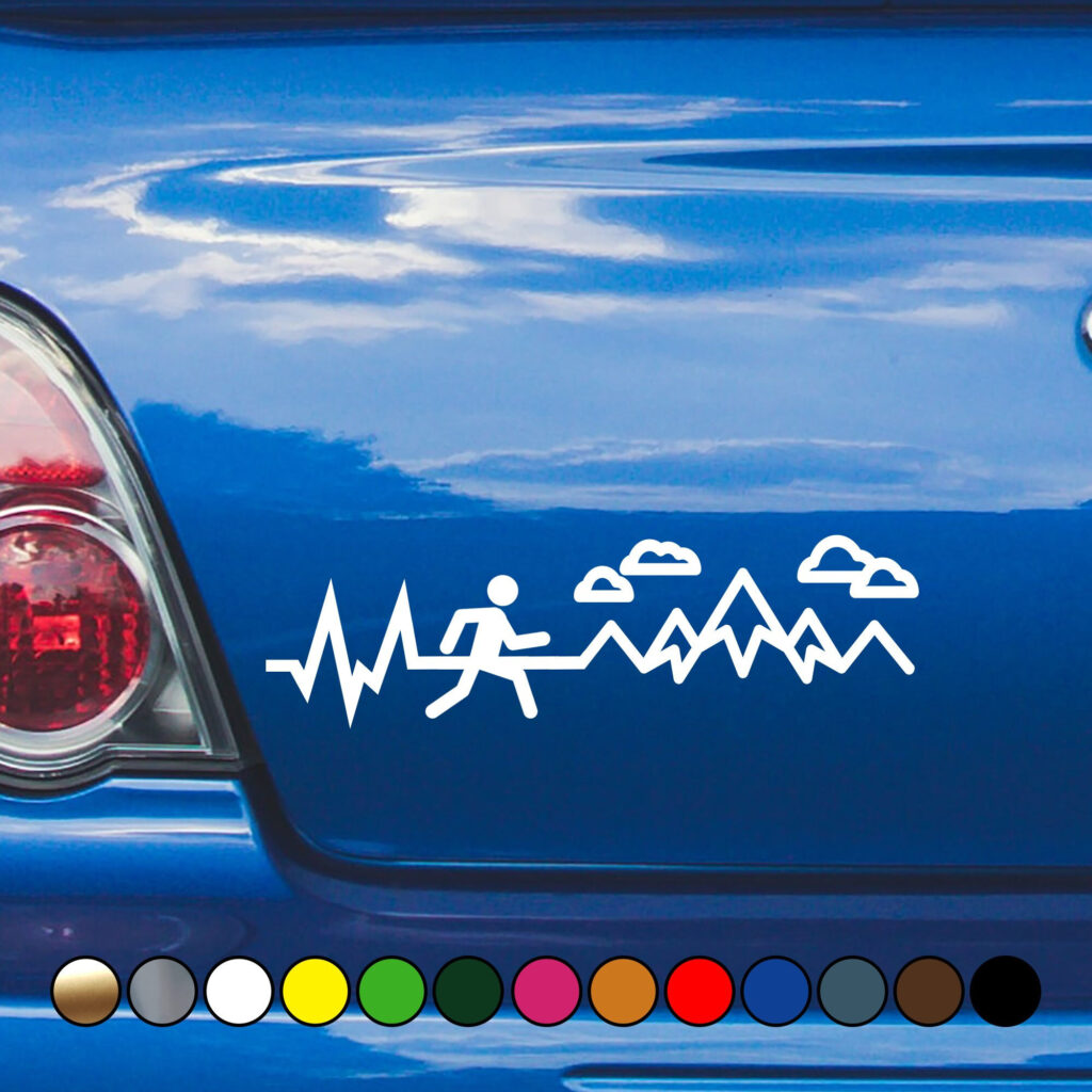 Running | I Love Running | Sport Mountain | Trekking | Laptop Sticker ...