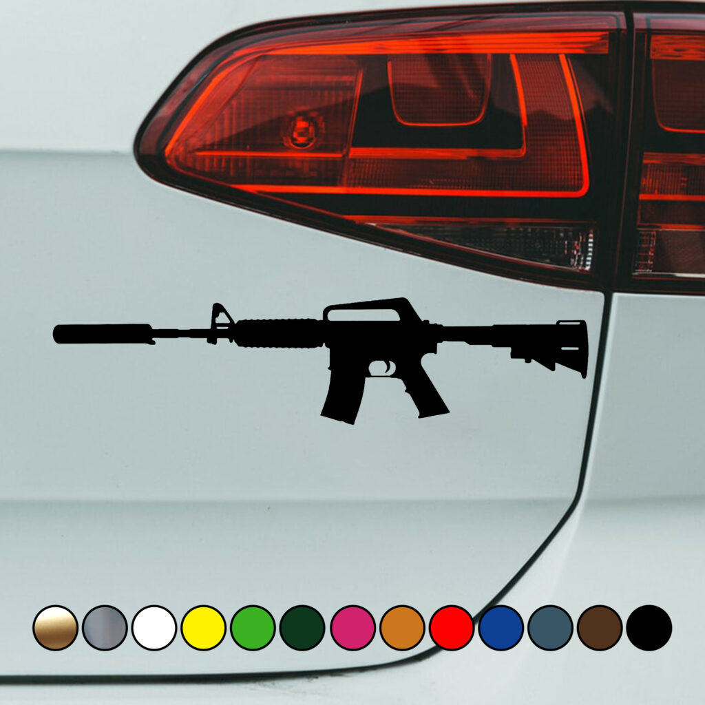 Military Colt M4A1 M4 Carabine - Firearms - Vinyl Decal Sticker Vinyl ...