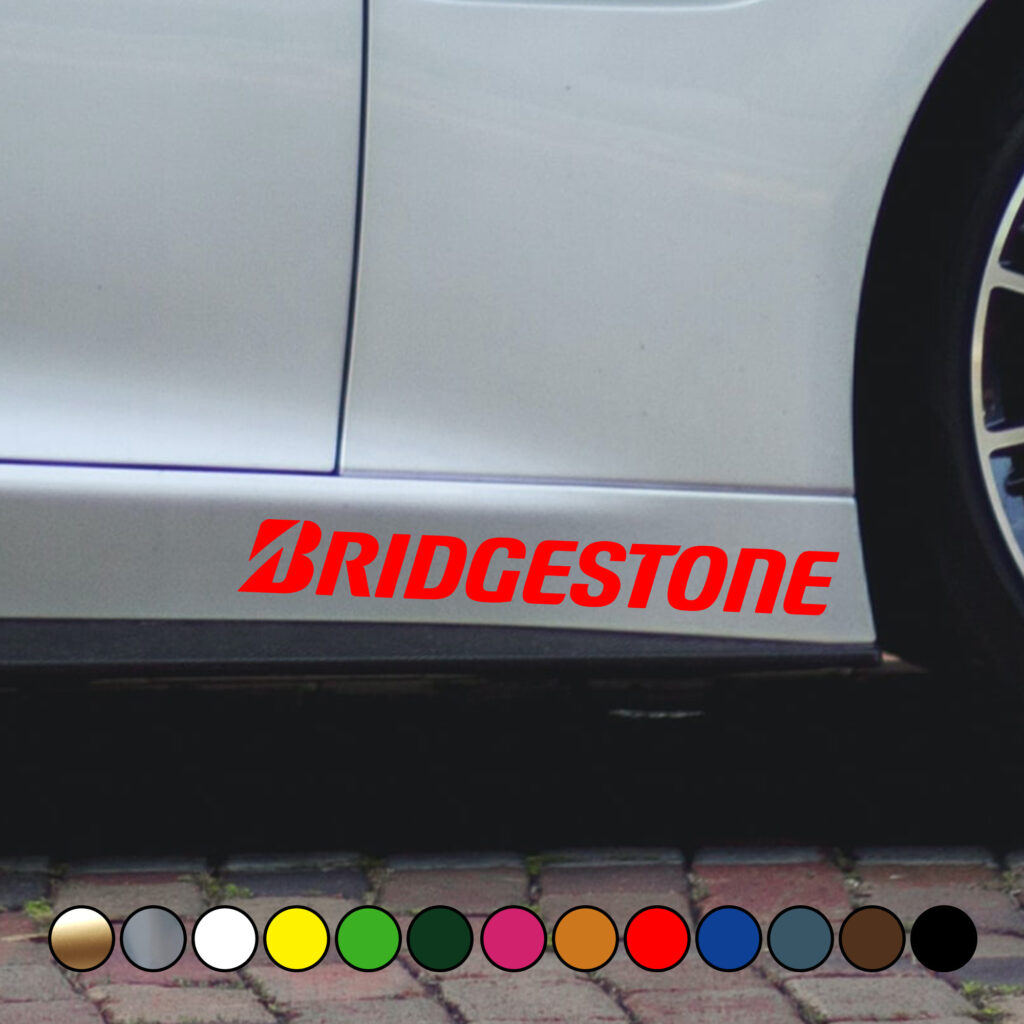 Bridgestone racing tyres wheels high quality logo - Vinyl Decal Sticker ...