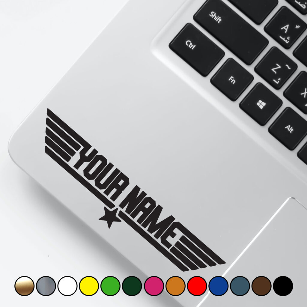 MOVIES Personalized pilot callsign Top Gun logo sticker - Vinyl Decal ...