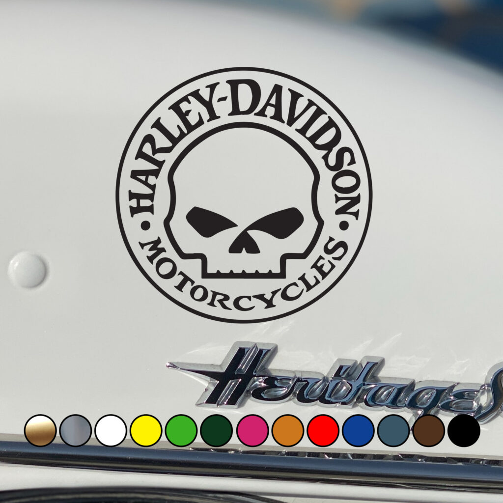 Harley Davidson Motorcycle custom logo - Vinyl Decal Sticker Vinyl ...