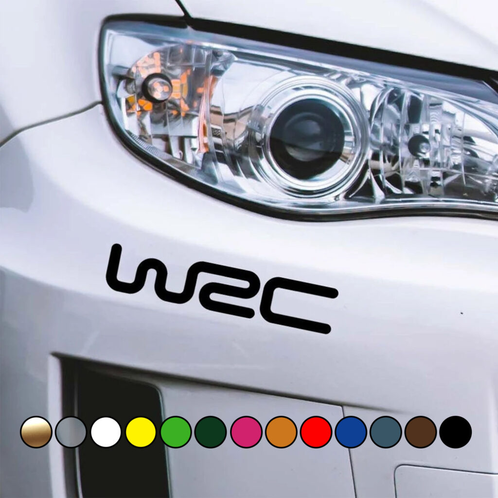 WRC World Rally Championship logo High Quality - Vinyl Decal Sticker ...