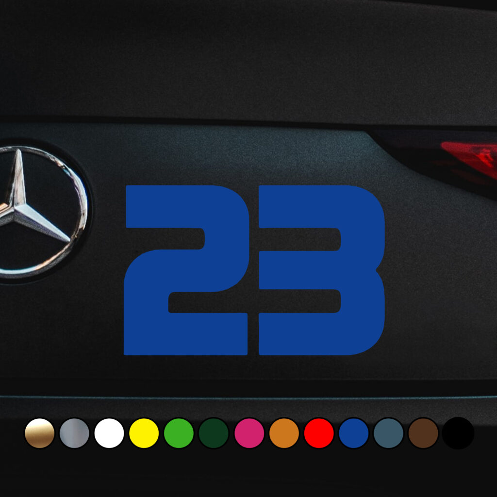 Racing driver Alex Albon car #23 fan version logo – Vinyl Decal Sticker ...