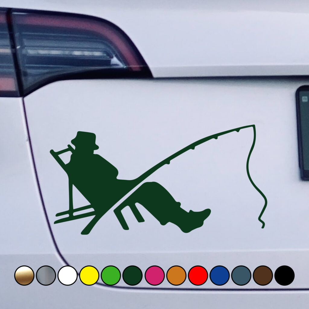Hobby Fisherman Fisher Sticker Fish - Catch of the day - Perfect Cut ...