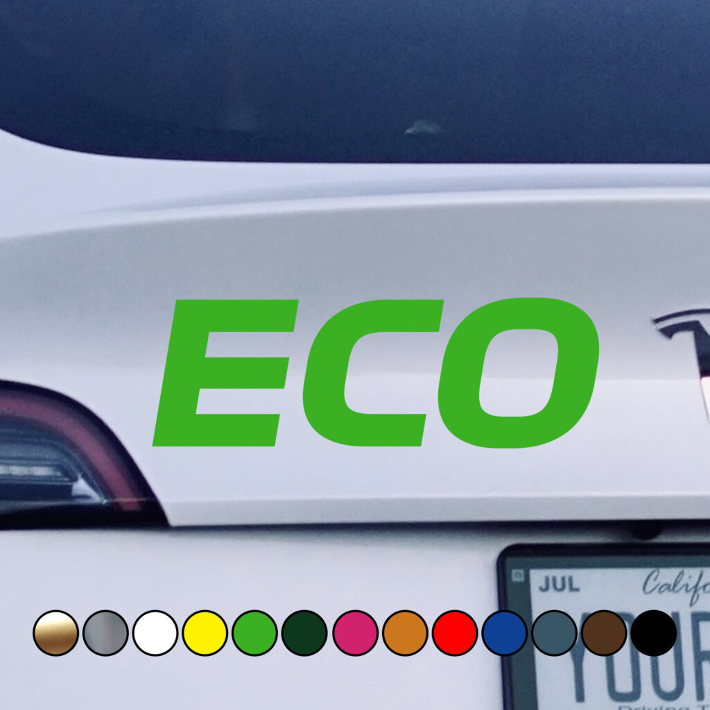 ECO – Eco logo sticker – Vinyl Decal Sticker Vinyl Decals 4u