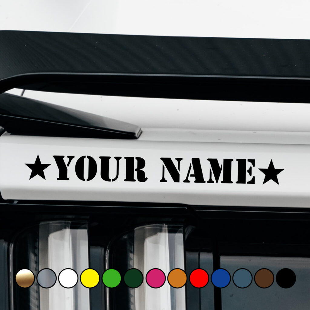 Military Personalized callsign Soldier US Army Stars - Vinyl Decal ...