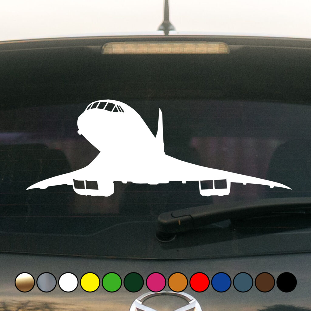 Concorde Supersonic Airplane Plane High Quality Sticker - Vinyl Decal ...
