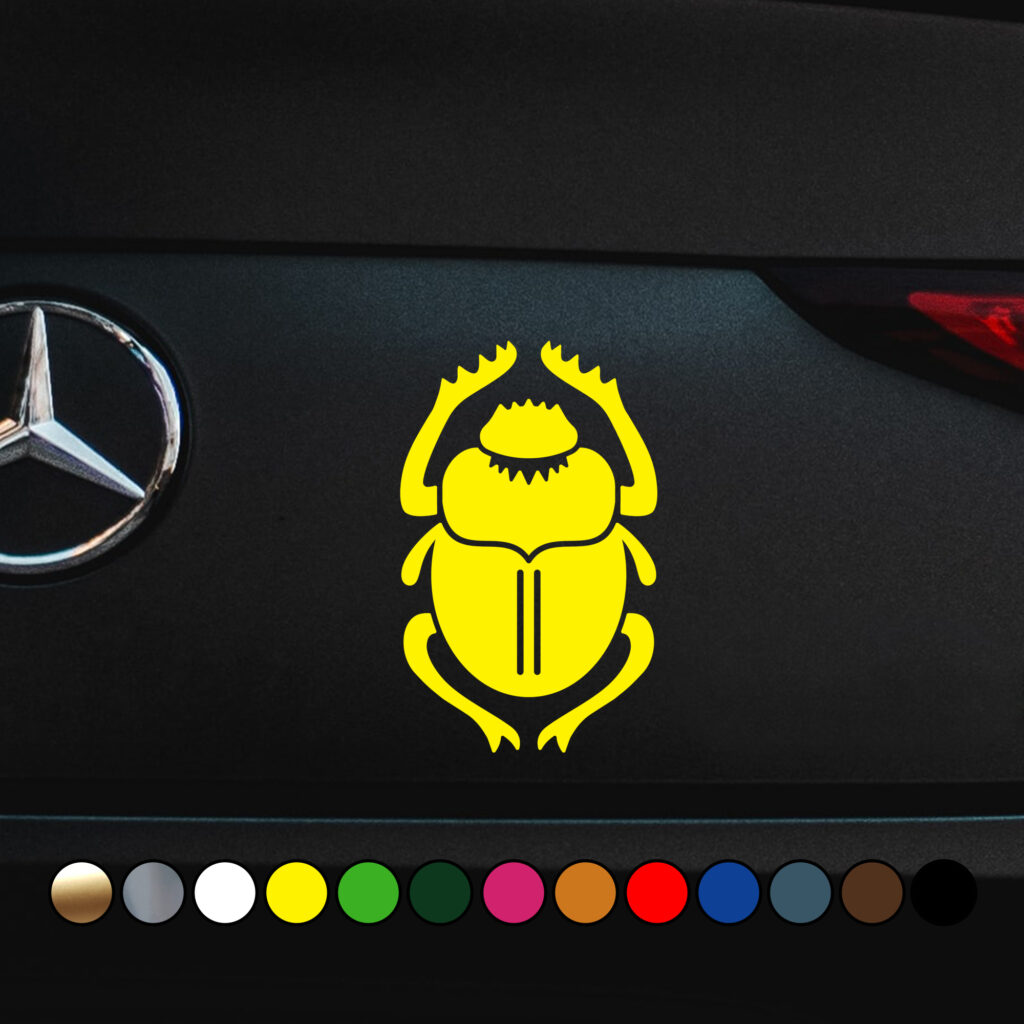 Egyptian Scarab Beetle Insect High Quality Sticker - Vinyl Decal ...