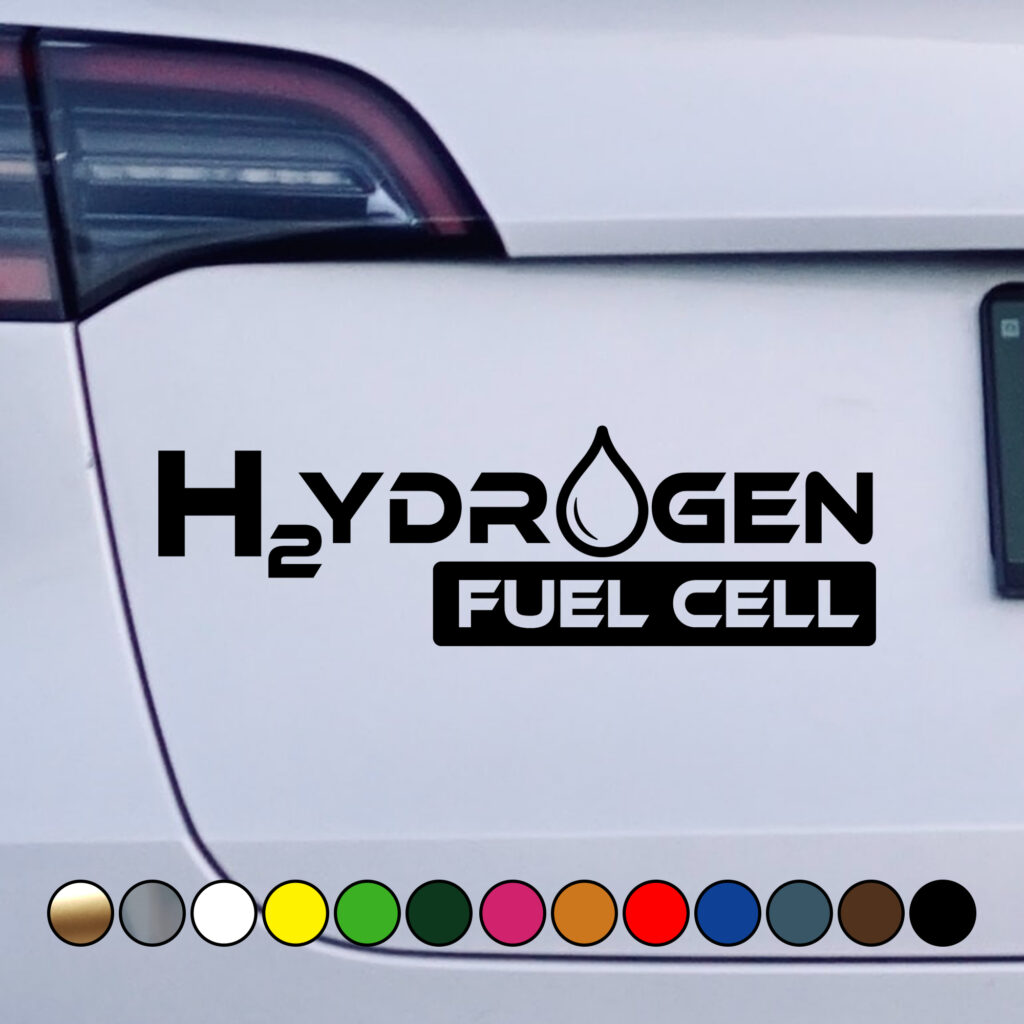 ECO Hydrogen Fuel Cell Green Energy Ecology logo sticker - Vinyl Decal ...