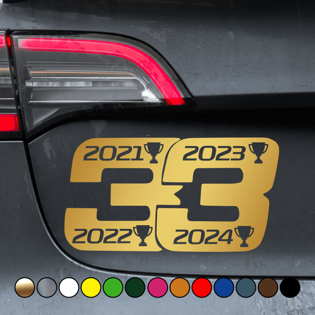 Max Verstappen number 33 - 4 times champion fan version 2021 2022 2023 ...