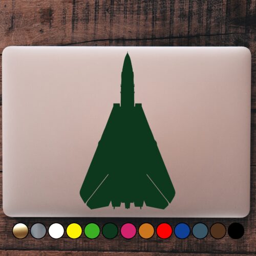 Military F-14 Tomcat fighter jet top view with folded wings - Vinyl ...