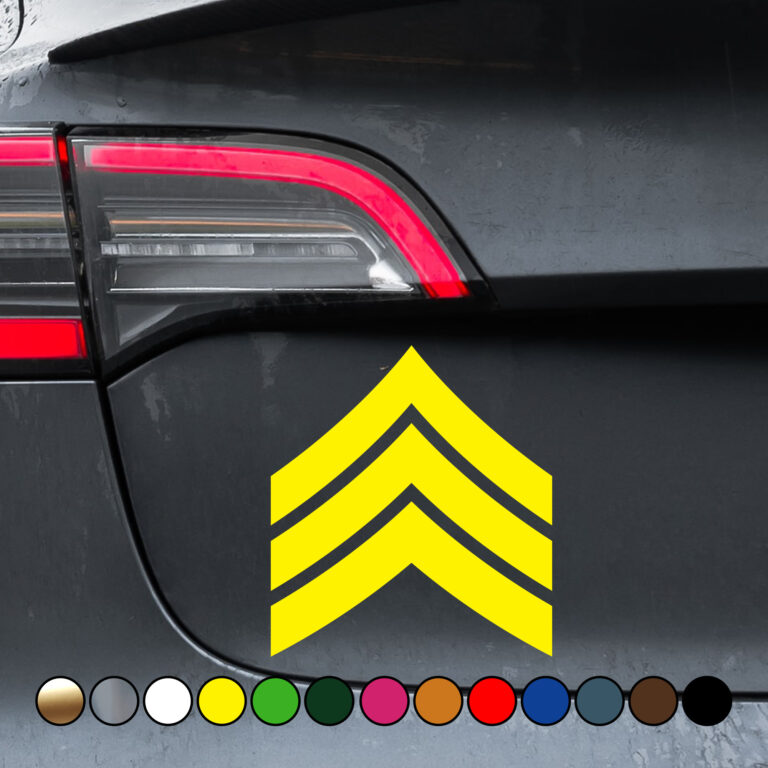 Military US ARMY Rank - Sergeant Sticker - Ranks - Vinyl Decal Sticker ...