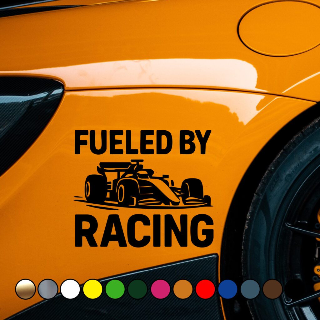 Fueled by Racing Sticker - Racing driver - Race - Hypercar - One seater ...
